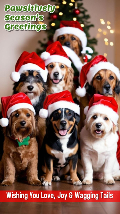 Brown Maximalist Pawsitively Season’s Greetings Instagram Story ...