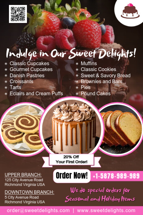 Cakes and Bakery Ad | PosterMyWall