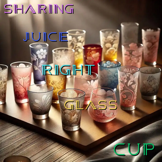 Brown Maximalist Sharing Juice Instagram Post Template | PosterMyWall