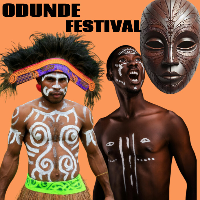 Plantilla de Brown Maximalist Spring Festival Odunde Festi | PosterMyWall