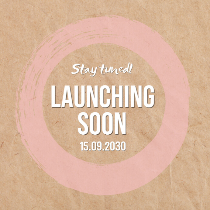 Brown Maximalist Stay Tuned Launching Soon Instagram Post Template ...