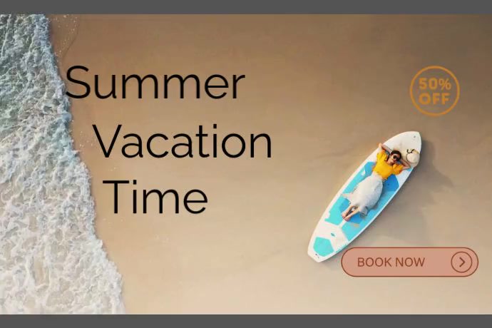 Brown Maximalist Summer Vacation Poster Template | PosterMyWall