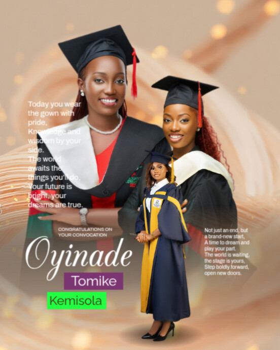 Brown Maximalist University Graduation Ceremony Flyer – Elegant College ...