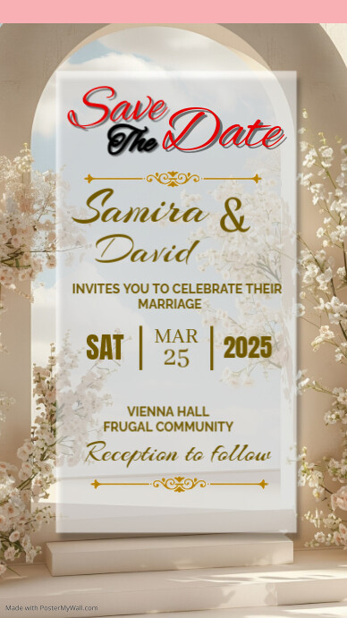 Brown Maximalist Wedding Invitation Template Design Instagram Story ...