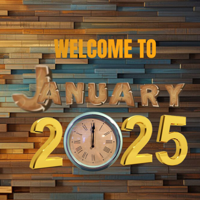 Brown Maximalist Welcome To January 2025 Instagram Post Template ...