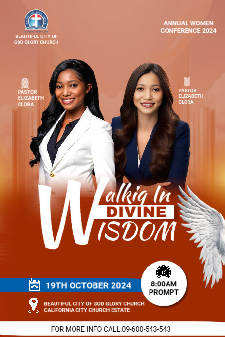 Plantilla de Brown Maximalist Women Conference Invitation | PosterMyWall