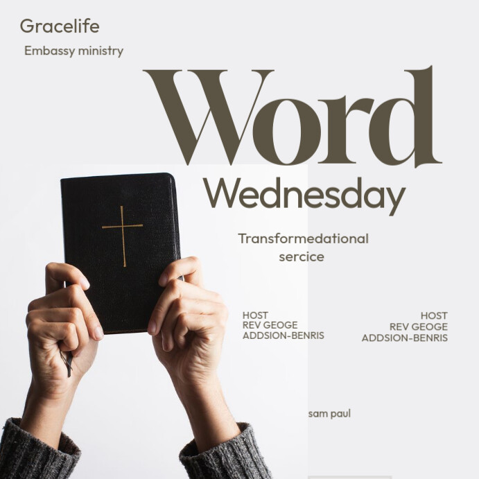 Copy of Brown Maximalist Word Study Square (1:1) | PosterMyWall