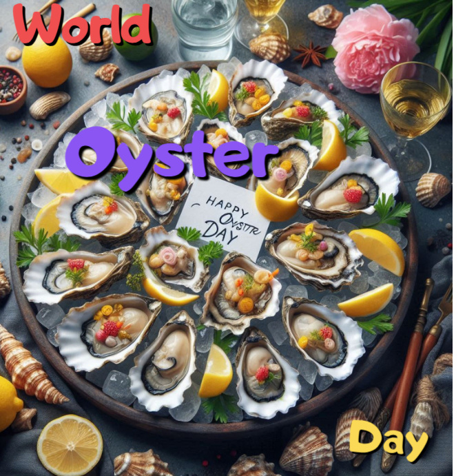 Brown Maximalist World Oyster Day Instagram Post Template | PosterMyWall