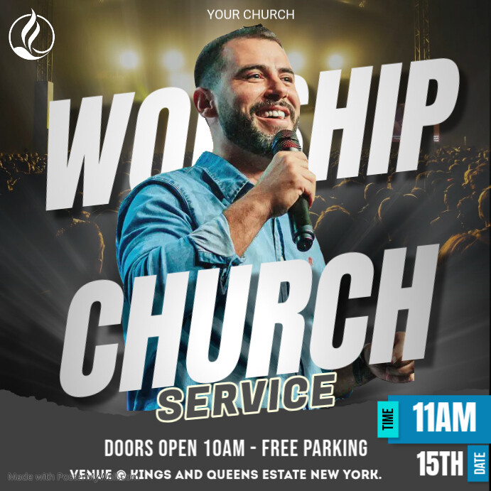 Copia de Brown Maximalist Worship Church Instagram Post | PosterMyWall