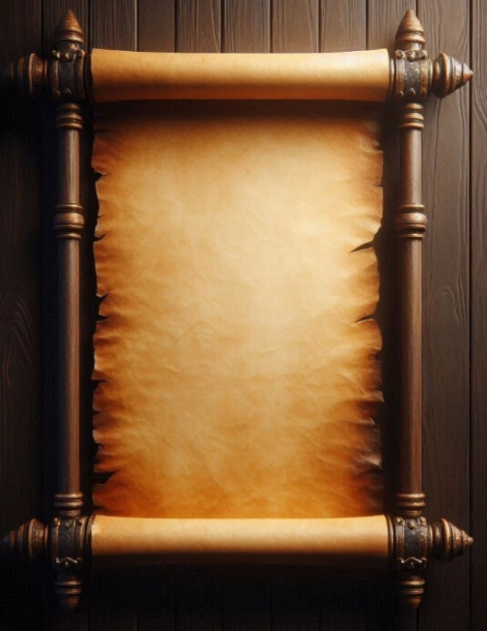Modèle brown maximalistic ancient scroll background template | PosterMyWall