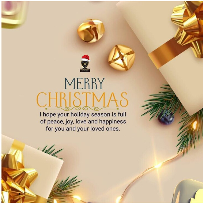 Brown Merry Christmas Instagram Post Template | PosterMyWall