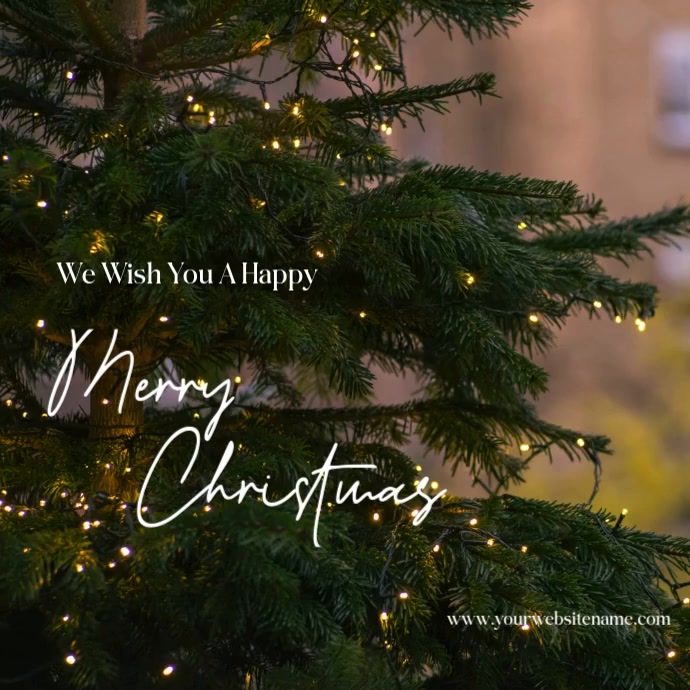 Brown Merry Christmas Instagram Post Template | PosterMyWall