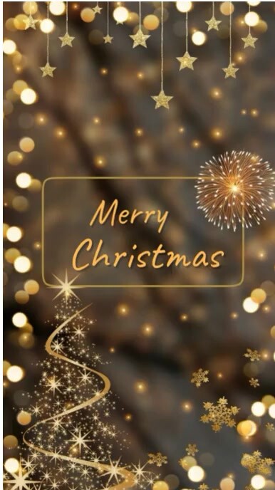 Brown Merry Christmas Instagram Story Template | PosterMyWall