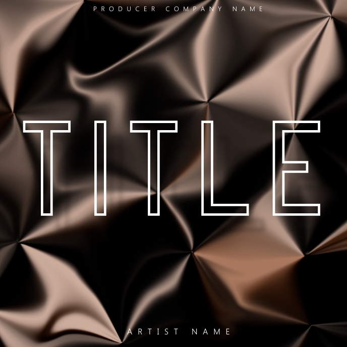 Copy of Brown Metallic Liquid Album Cover | PosterMyWall