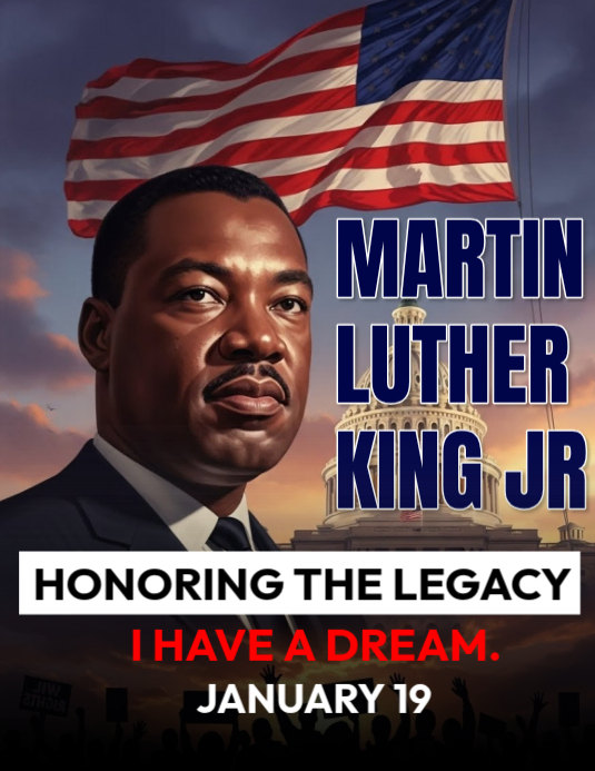 Brown Mlk Day Flyer Template | PosterMyWall