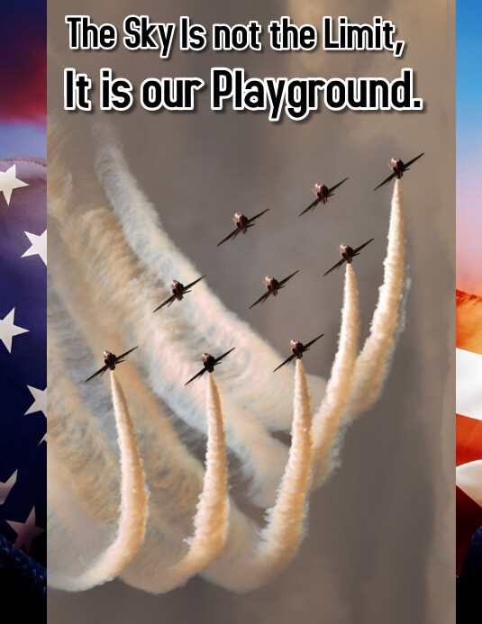 Brown Modern & Minimal Air Force Day Flyer ( Template | PosterMyWall