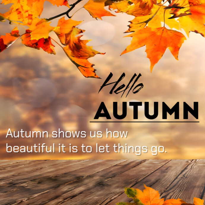 Copy of Brown Modern & Minimal Autumn Greetings Insta | PosterMyWall