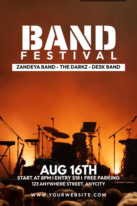 Copy of Brown Modern & Minimal Band Festival Poster | PosterMyWall