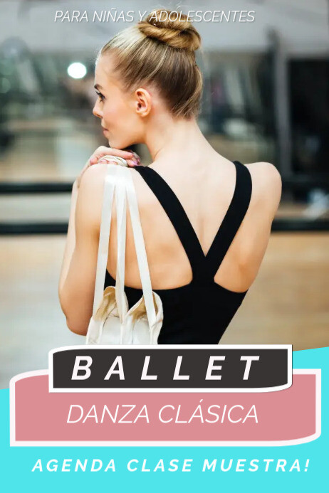 Copy of Brown Modern & Minimal Clases De Ballet Post | PosterMyWall