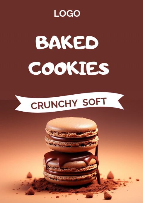 Copy of Brown Modern & Minimal Cookies Label Design A5 | PosterMyWall