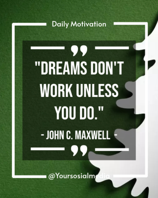 Brown Modern & Minimal Daily Motivation Quotes Instagram Portrait ...