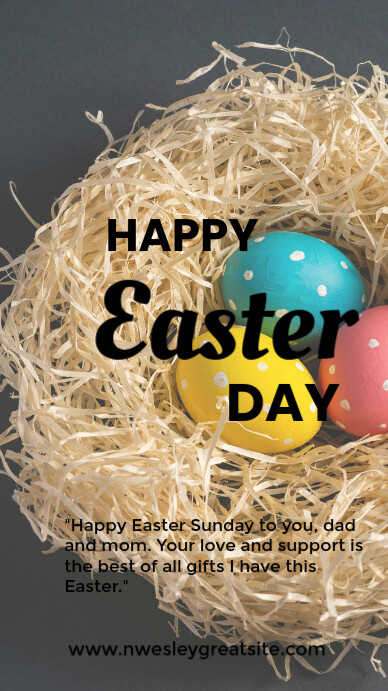 Copy of Brown Modern & Minimal Easter Digital Display (9:16) | PosterMyWall