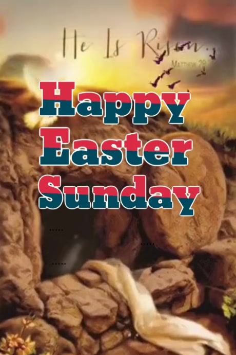 Brown Modern & Minimal Easter Sunday Poster Template | PosterMyWall