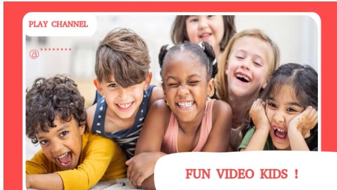 Brown Modern & Minimal Fun Kids Play Channel Youtube Thumbnail Youtube ...