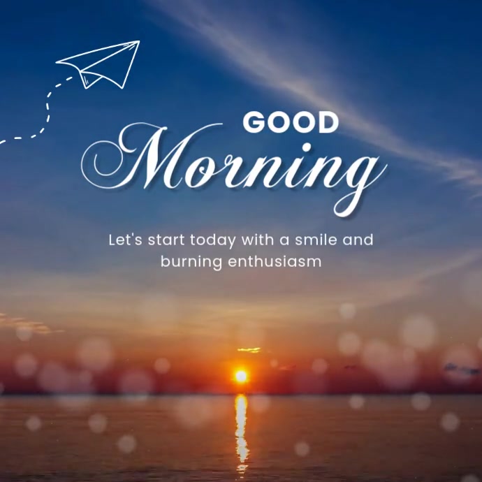 Brown Modern & Minimal Good Morning Square (1:1) Template | PosterMyWall