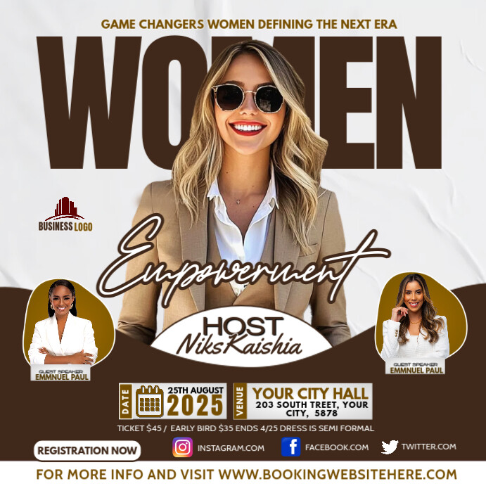 Copy of Brown Modern & Minimal Guest Speaker Flyer Instagram Post ...