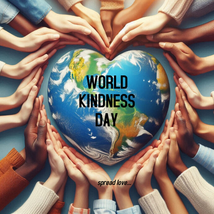 Brown Modern & Minimal Illustrative World Kindness Day Instagram Post ...