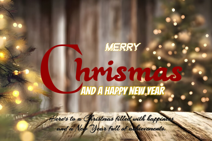 Brown Modern & Minimal Merry Christmas Label Template | PosterMyWall