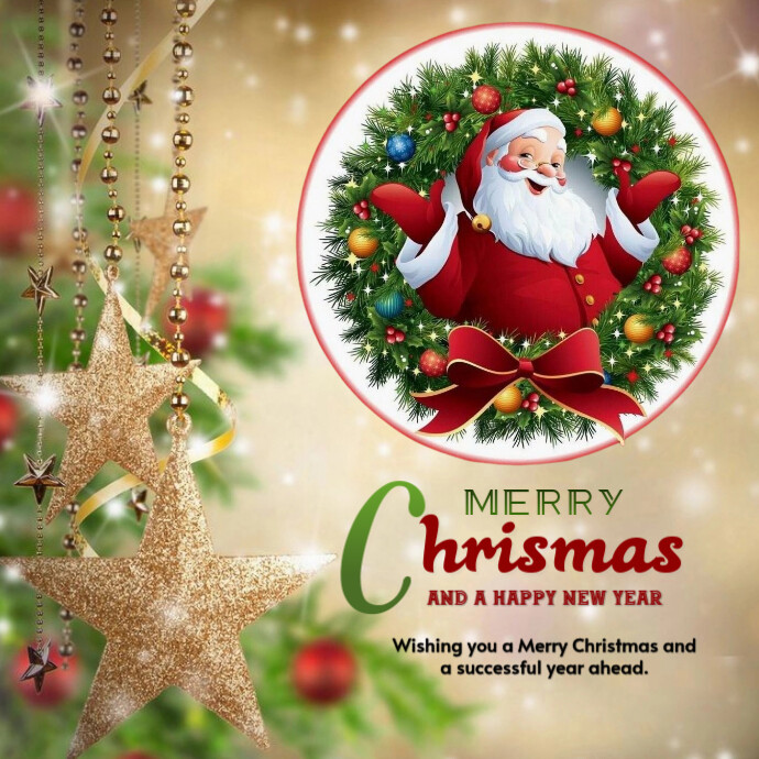 Brown Modern & Minimal Merry Christmas Logo Template | PosterMyWall