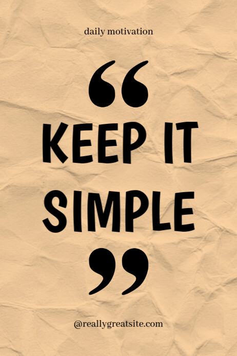 Copy of Brown Modern & Minimal Motivational Quotes Poster | PosterMyWall