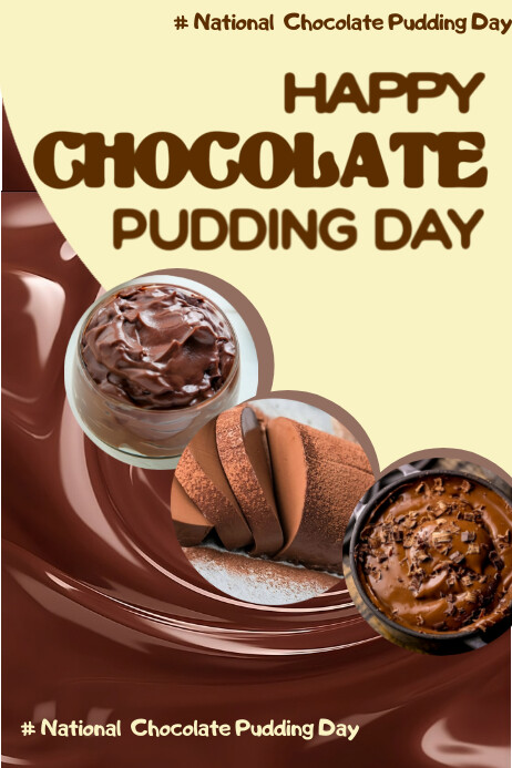 Copy of Brown Modern & Minimal National Chocolate Pud | PosterMyWall
