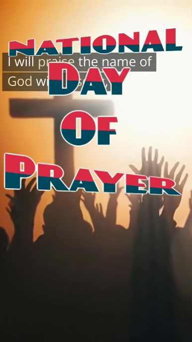 Copy of Brown Modern & Minimal National Day Of Prayer Instagram Reel ...