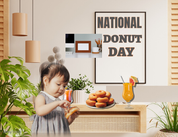 Brown Modern & Minimal National Donut Day Flyer (us Letter) Template ...