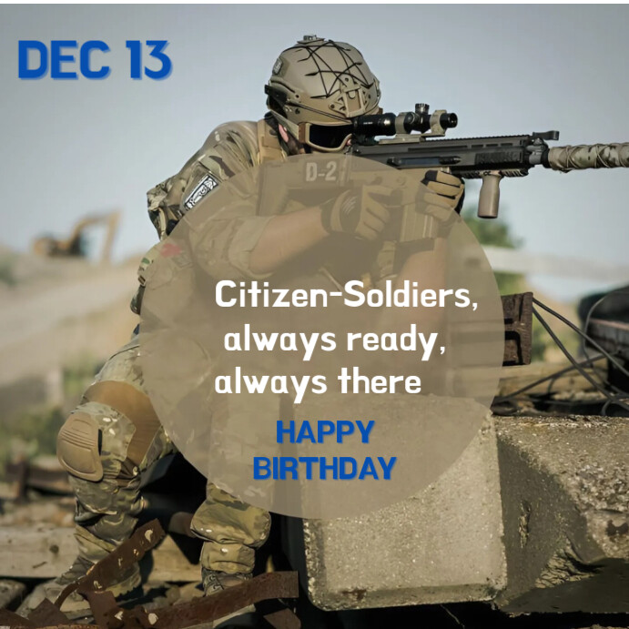 Copy of Brown Modern & Minimal National Guard Instagram Post | PosterMyWall