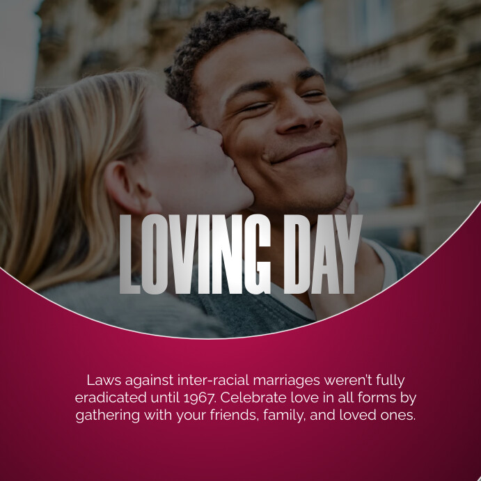 Brown Modern & Minimal National Loving Day I Template | PosterMyWall