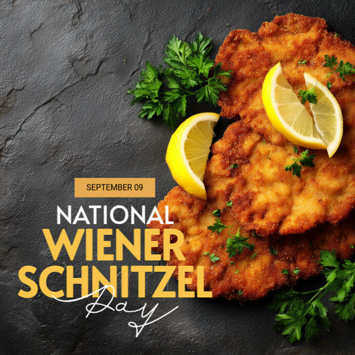 Brown Modern & Minimal National Wiener Schnitzel Day Instagram Post ...