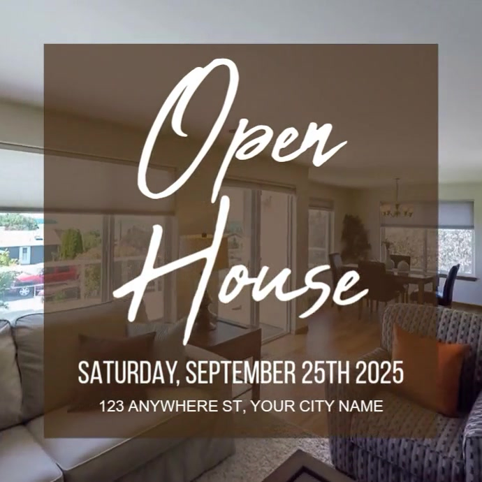 Copy of Brown Modern & Minimal Open House Instagram Post | PosterMyWall