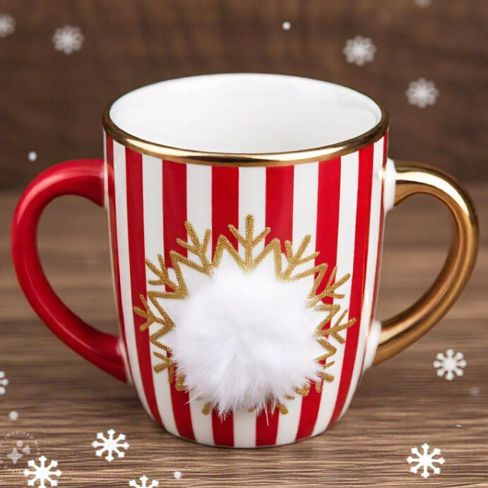 Brown Modern & Minimal Red And White Mug Cup Instagram Post Template ...