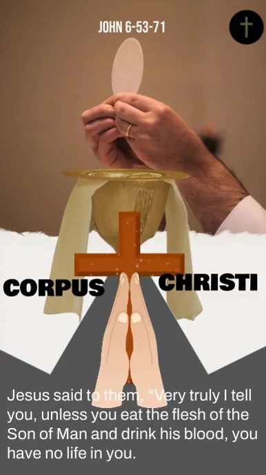 Brown Modern & Minimal Religious Corpus Chris Template | PosterMyWall