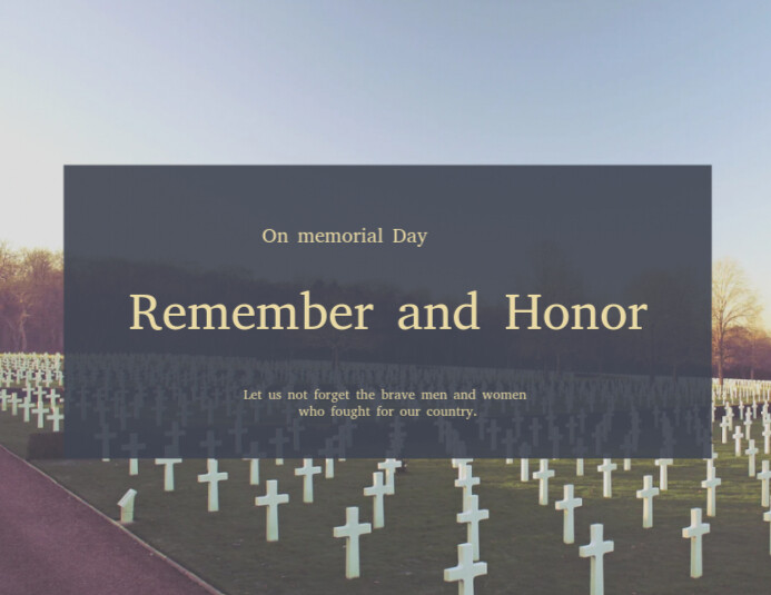 Brown Modern & Minimal Remember And Honor Flyer (us Letter) templaat ...
