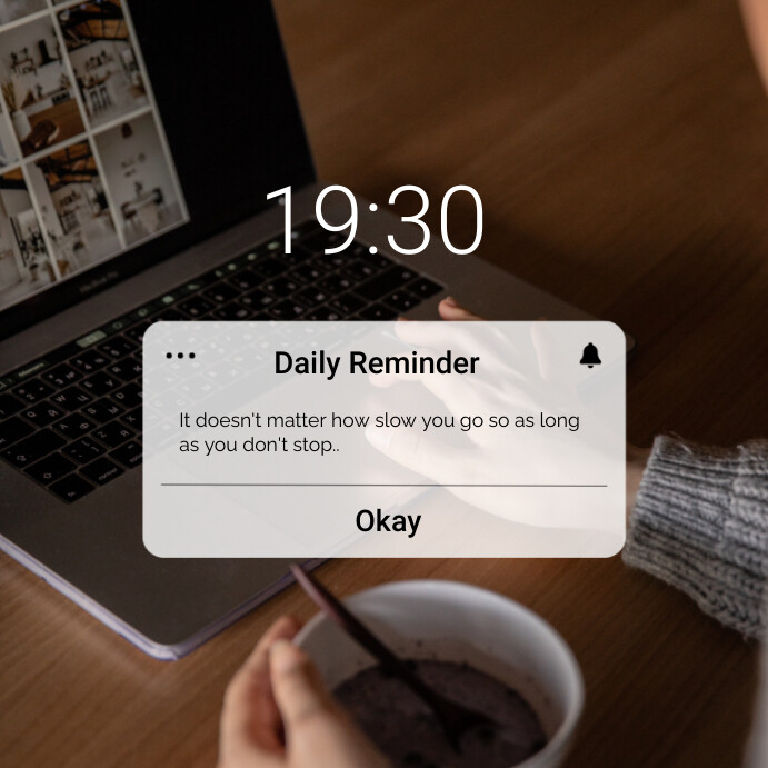 Copy of Brown Modern & Minimal Reminder Instagram Pos | PosterMyWall
