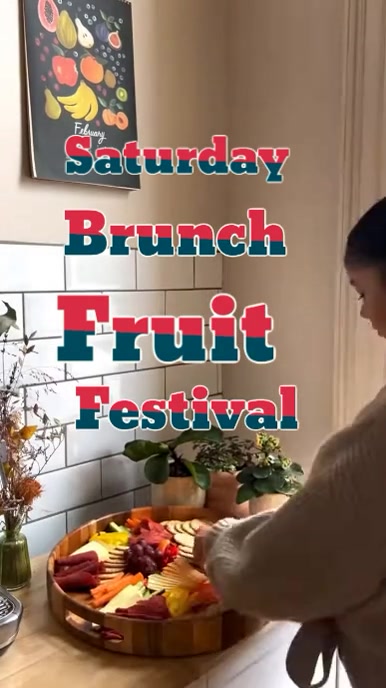 Brown Modern & Minimal Saturday Brunch Gatherings Instagram Reel ...