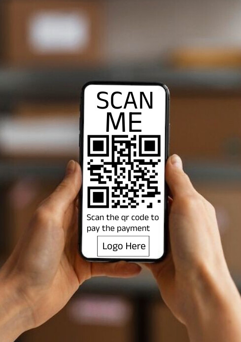 Copy of Brown Modern & Minimal Scan Me Template A4 | PosterMyWall