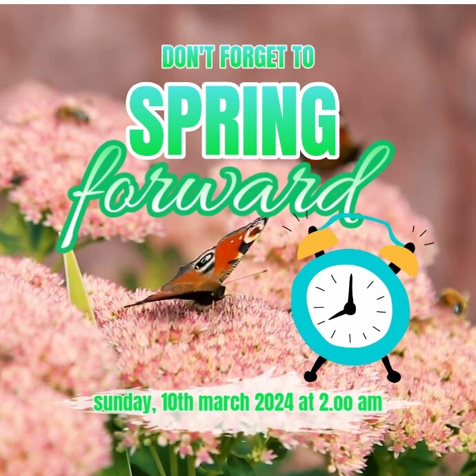 Copy of Brown Modern & Minimal Spring Forward Instagram Post | PosterMyWall