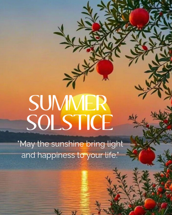 Modèle Brown Modern & Minimal Summer Solstice Instagram Portrait ...