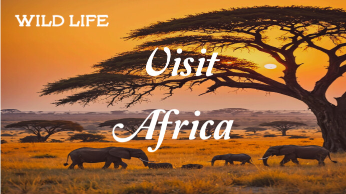 Copy of Brown Modern & Minimal Visit Africa Postcard For Tourists ...